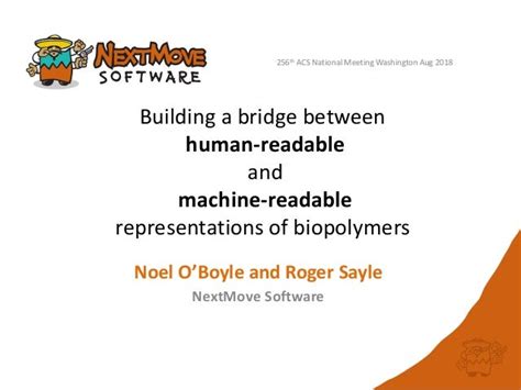 building a bridge between human readable and machine readable represe…