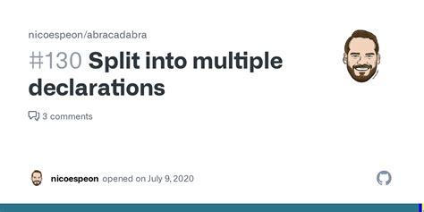 split into multiple declarations · issue 130 · nicoespeon abracadabra