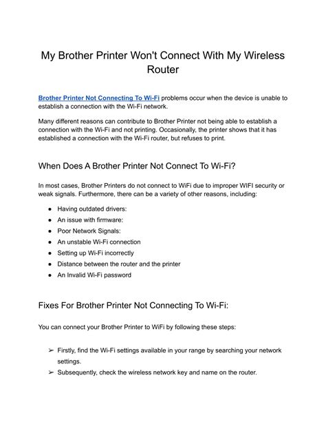 PPT Brother Printer Not Connecting To Wi Fi How To Fix PowerPoint Presentation ID