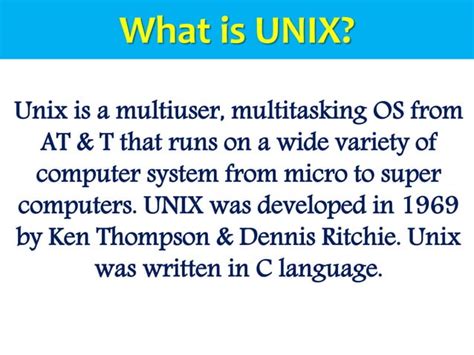 Unix An Introduction Pdf Operating Systems Computer Software