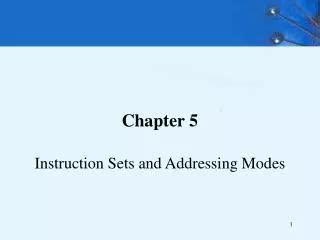 PPT Chapter Instruction Sets And Addressing Modes PowerPoint Presentation ID