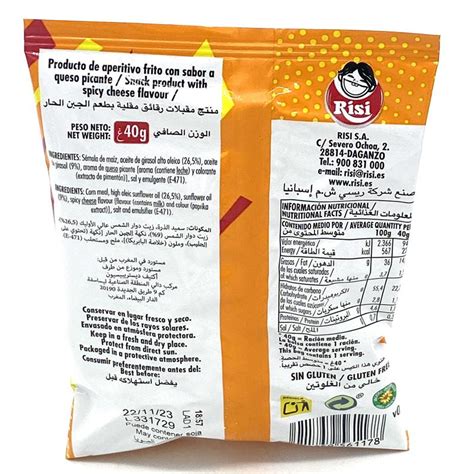 Risketos X Hot 40 Gramos 30 Unidades Risi Risi Snacks En