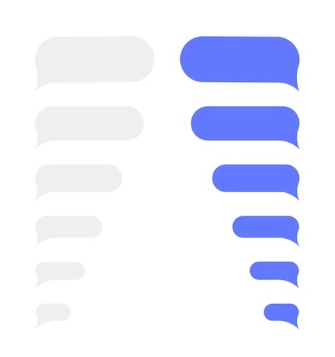 Premium Vector Message Bubbles Design Template For Messenger Chat Or Website Sms Template