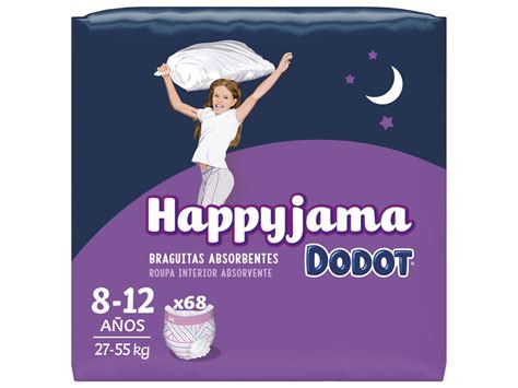 Fraldas Dodot Happyjamas Menina 4x17 68 Unidades Wortenpt