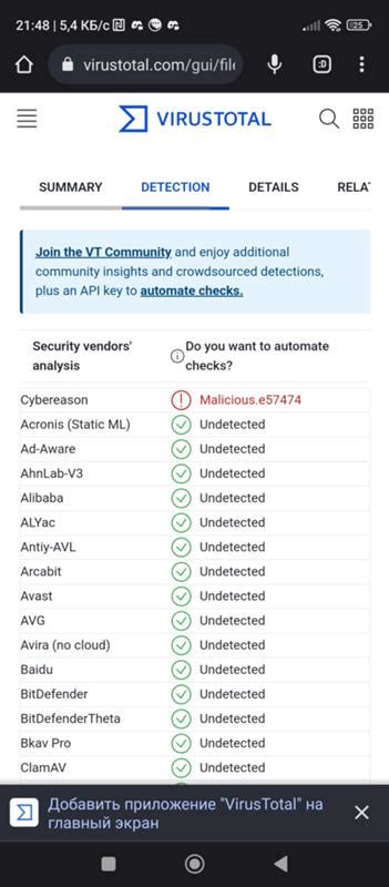 Ответы Mail Вирус тотал вопрос помогите