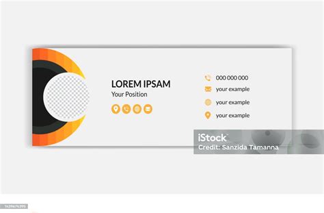 전자 메일 서명 템플릿 비즈니스 및 회사 전자 메일 디자인 0명에 대한 스톡 벡터 아트 및 기타 이미지 0명 개념 기업