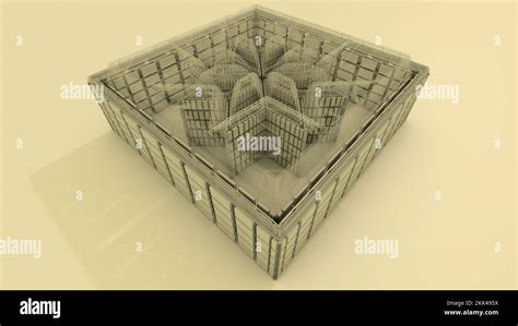 3d Illustration Of An Architectural Structure Architects Modelers