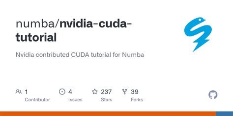 Github Numbanvidia Cuda Tutorial Nvidia Contributed Cuda Tutorial