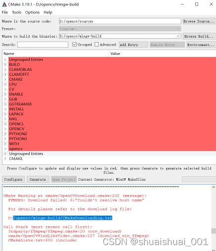 Windowsclionmingwgcccmakeopencv整套配置流程（包括所有版本文件免费下载，收钱的太恶心），尤其opencv搞了三天啊clion Mingw配置 Csdn博客