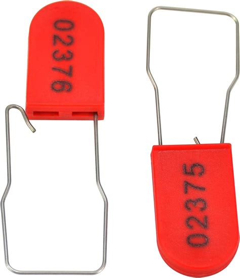 100 Plastic Padlocks Tamper Proof Security Seals Numbered Self Locking