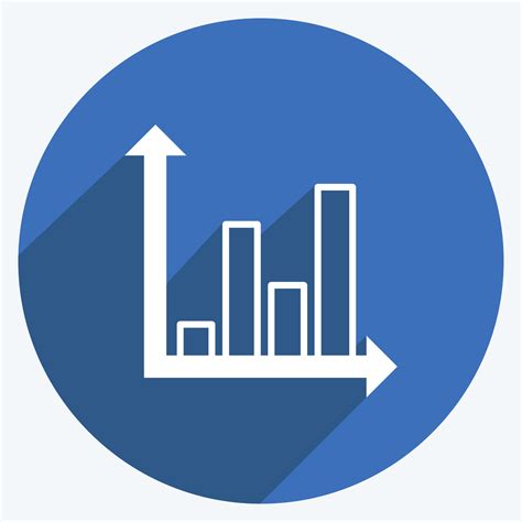 Icon Statistical Analysis Suitable For Data Analytics Symbol Long Shadow Style Simple Design