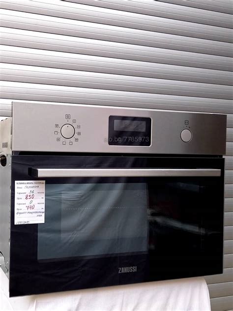 Печка Фурна с микровълнова Печка фурна Zanussi Zvekm6x1 Инокс Готварски печки пещи
