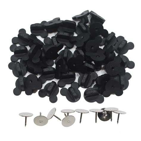 Lapel Pin Backs 100 Piece 11mm Pvc Rubber Pin Backs Replacement