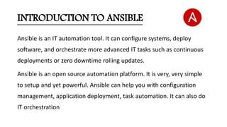 Security Workflow With Ansible PPT