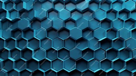 Premium Photo Abstract Hexagon Geometry Background 3d Render Ofsimple Primitives With Six Angles