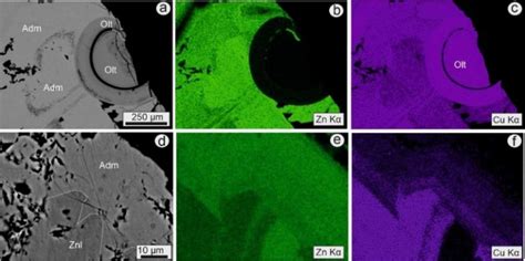 sem bse images and sem eds elemental maps showing the distribution of