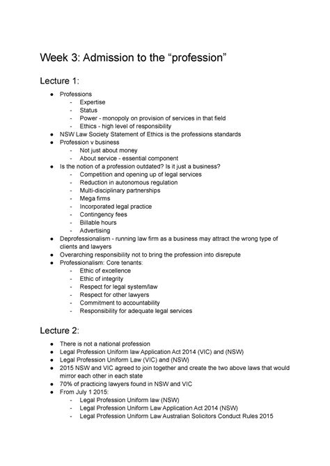 Week 3 Ethics Summary Of Lecture Notes Readings And Seminar Work Week 3 Admission To The