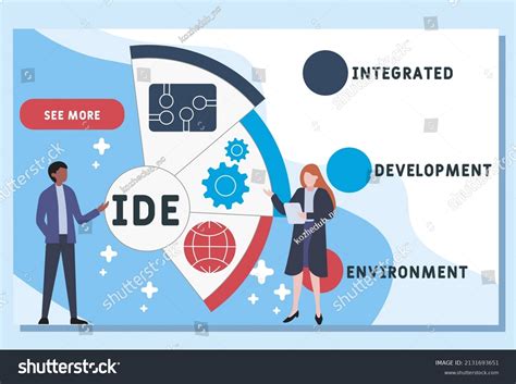 ide integrated development environment acronym business stock vector