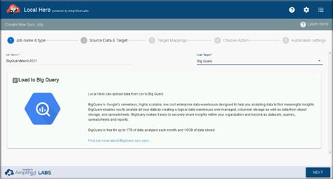 Create A Bigquery Sync Job Help Center