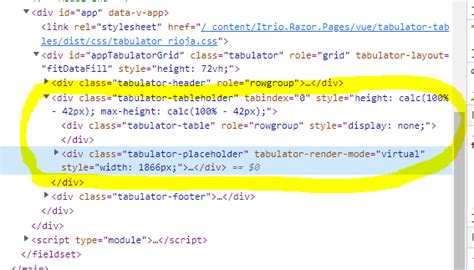 Data Rows Sometimes Over Column Headers After Page Refresh Chrome