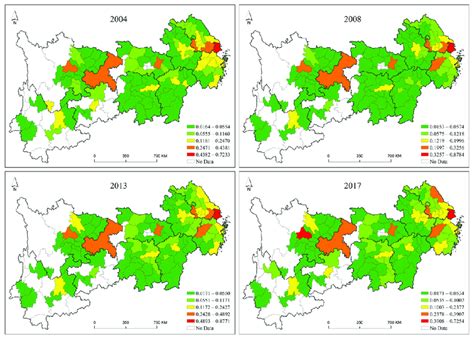 Spatial And Temporal Patterns Of Green Development Level Download