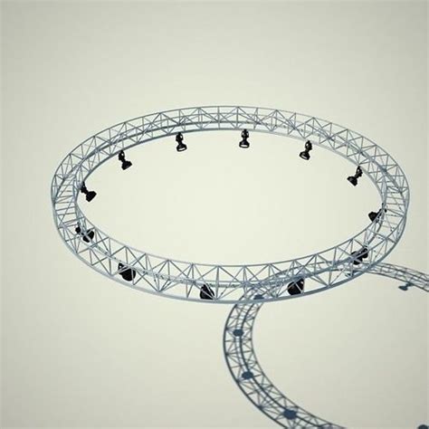 Metallic Structure Truss 02 3d Model Cgtrader