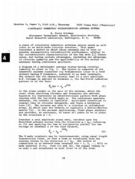 Circularly Symmetric Retrodirective Antenna System Ieee Conference