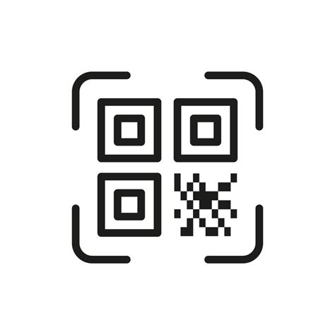 Qr Code Scanner Line Icon Scan Qrcode Linear Pictogram Technology