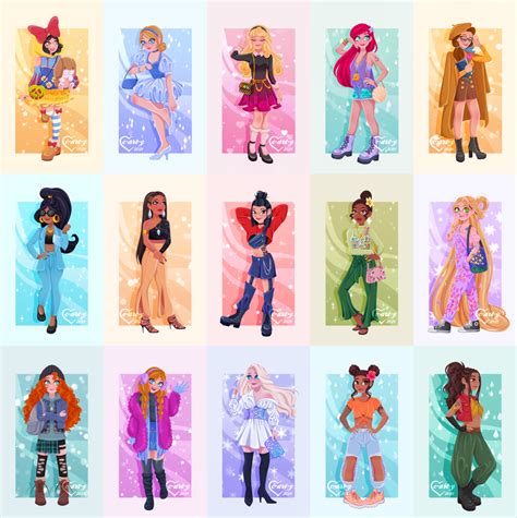 Disney Princesses Modern