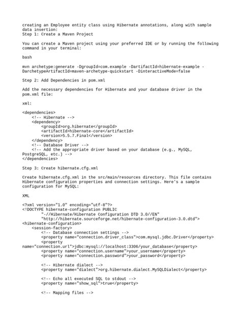 Creating An Employee Entity Class U Pdf Data Management Software