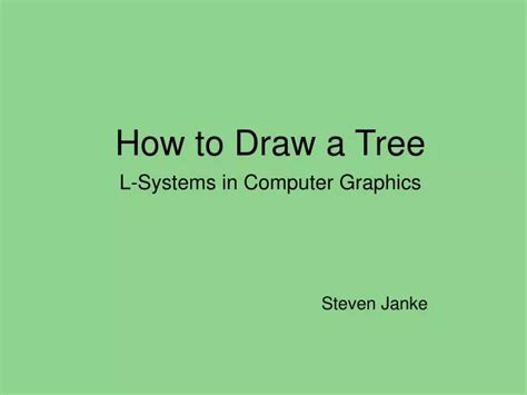 PPT How To Draw A Tree PowerPoint Presentation Free Download ID