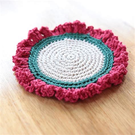 카네이션 티 코스터 And 코사지 Patterntutorial Knitting
