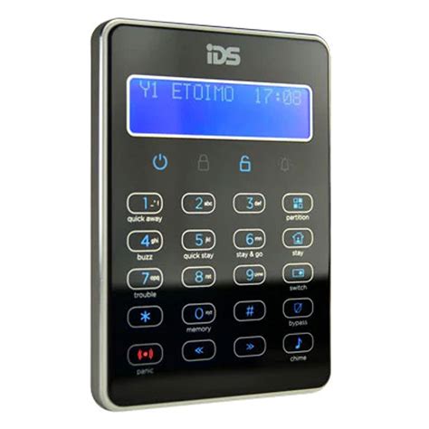 Ids X64 Lcd Touch Series Keypad Black Saunderson Security