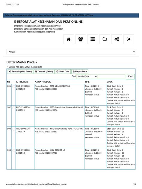 Data Master Produk 2 Pdf