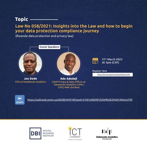 Digital Business Institute Rwanda Dbi Rwanda On Linkedin Dataprotection Privacylaw Rwanda Ict