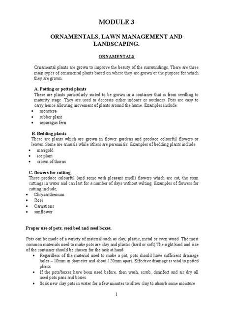 module 3 ornamentals pdf compost pruning