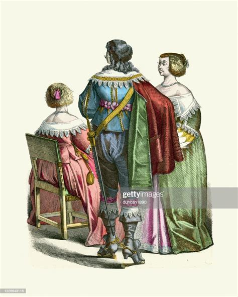 Upper Class Man And Women 17th Century France History Fashion High Res