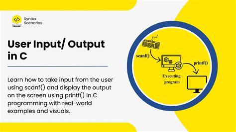 User Input Output In C Syntax Scenarios