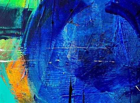 Wallart 강렬한 관념적인 다이나믹한 다채로운 대담한 대조 독특한 디자인 모양 밝은 붓놀림 블루 비대표적 비주얼 색상 생생한 생생한 색상