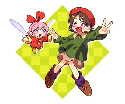Adeleine And Ribbon Kirby And More Drawn By Tamt Danbooru