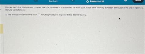 solved find a the average wait time in line minutes