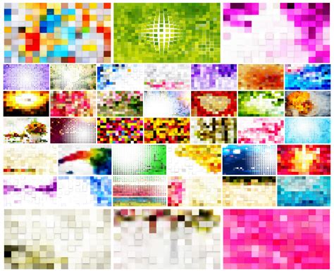 Mosaic Vector A Unique Ensemble Of Colorful Square Mosaic Background 123freevectors