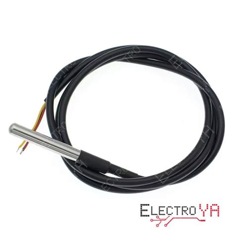 Sensor De Temperatura Ds18b20 Sumergible En Acero Inoxidable Electroya Robótica Y Electrónica