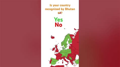 Map Of Countries Recognized By Bhutan