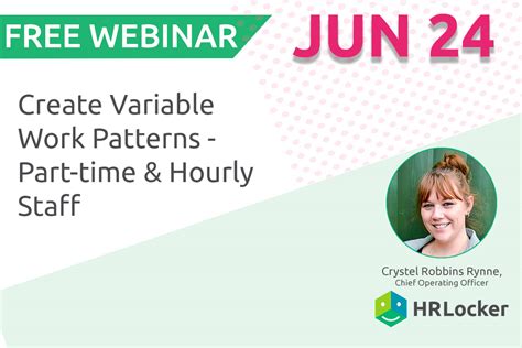 Create Variable Work Patterns Part Time Hourly Staff HRLocker