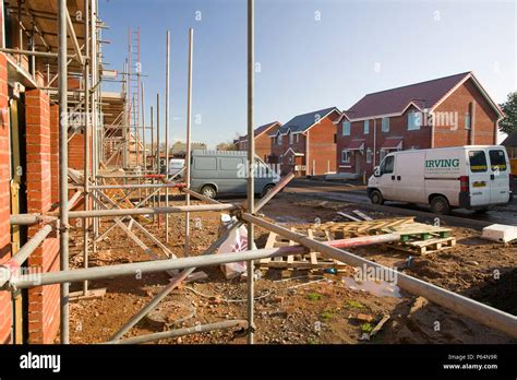 La Construction De Nouveaux Logements à Carlisle Cumbria Uk Photo Stock