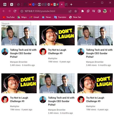 How I Created A Youtube Page With Html And Css Victoria Lazarus