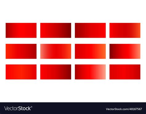 Abstract Gradient Red Color Set For Modern Vector Image