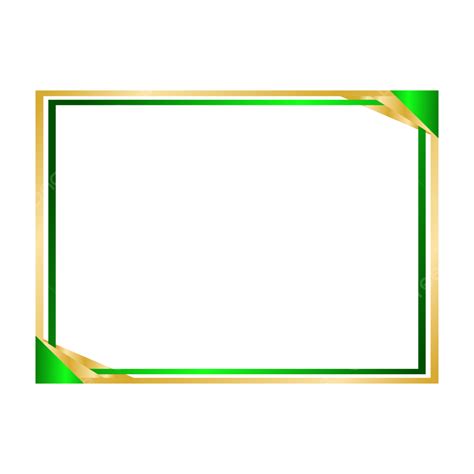 Boş Lüks Yeşil Altın Sertifika Tasarımı Sertifikalar Yeşil Altın Lüks Png Resim Ve çizimi