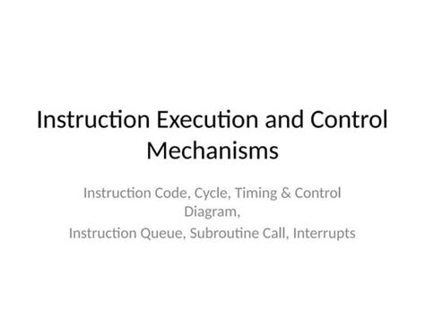 Instruction Cycle Ppt Pptx